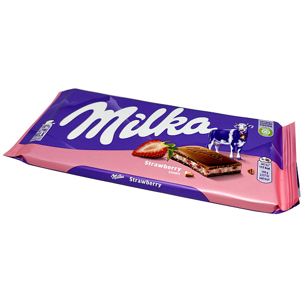 MILKA STRAWBERRY CHOCOLATE 100G