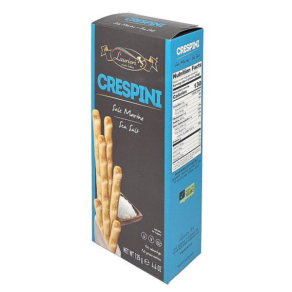 LAURIERI CRESPINI SEA SALT CRACKERS 125G