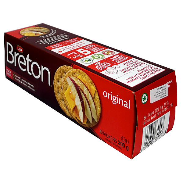 BRETON ORIGINAL WHEAT CRACKERS 200G
