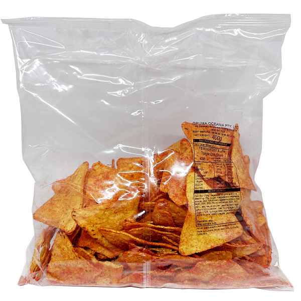 MISSION CHILLI & LIME CORN CHIP 400G