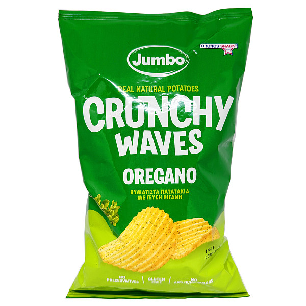 JUMBO OREGANO CHIPS-CRINKLE CUT 90G (30)