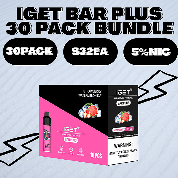 IGET Bar Plus Kit 30 Pack Bulk Bundle