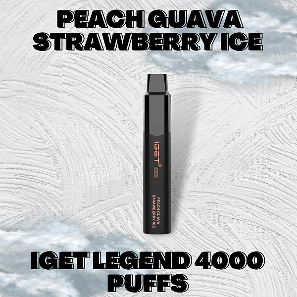 IGET Legend 4000 Puffs Peach Guava Strawberry Ice