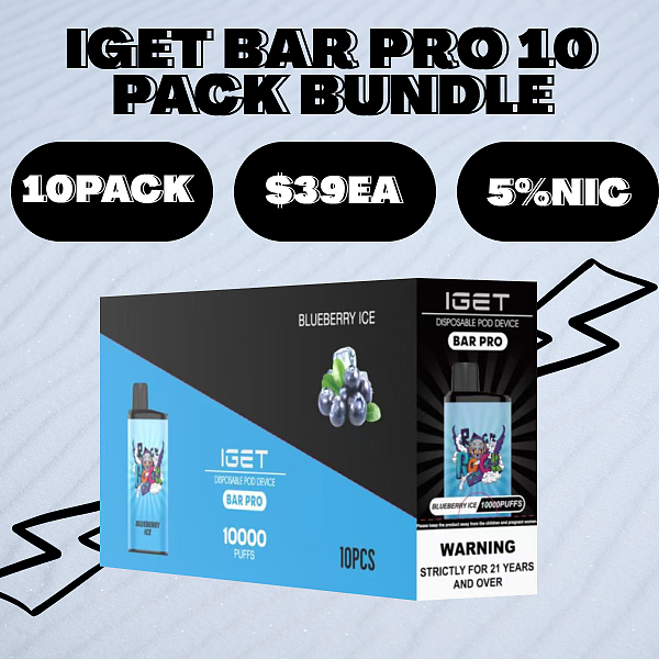 IGET Bar Pro Bulk 10 Pack