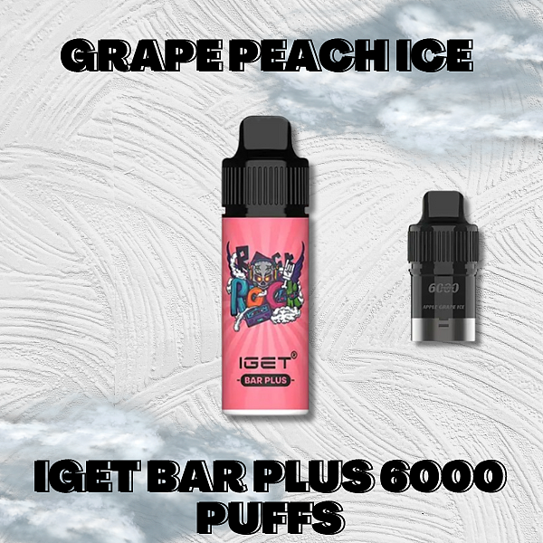 IGET Bar Plus Kit 6000 Puffs Grape Peach Ice