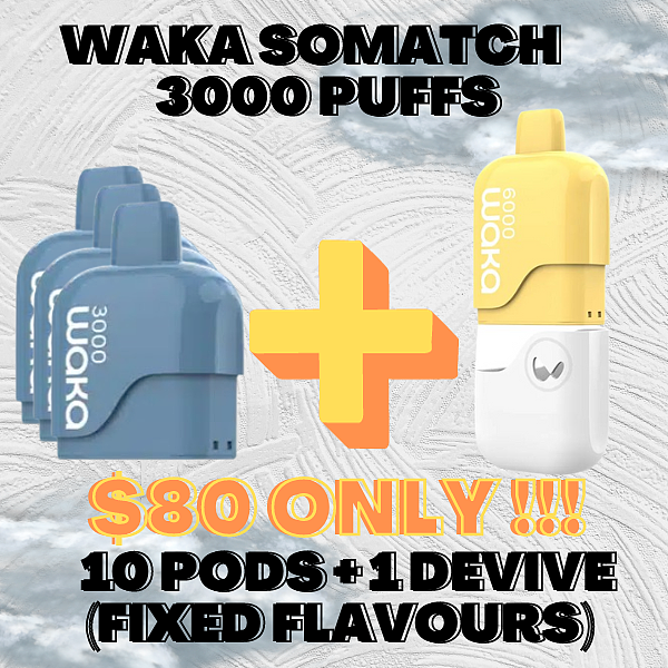 Waka 3000 Starter Kit 11 Pack (Set Flavours)