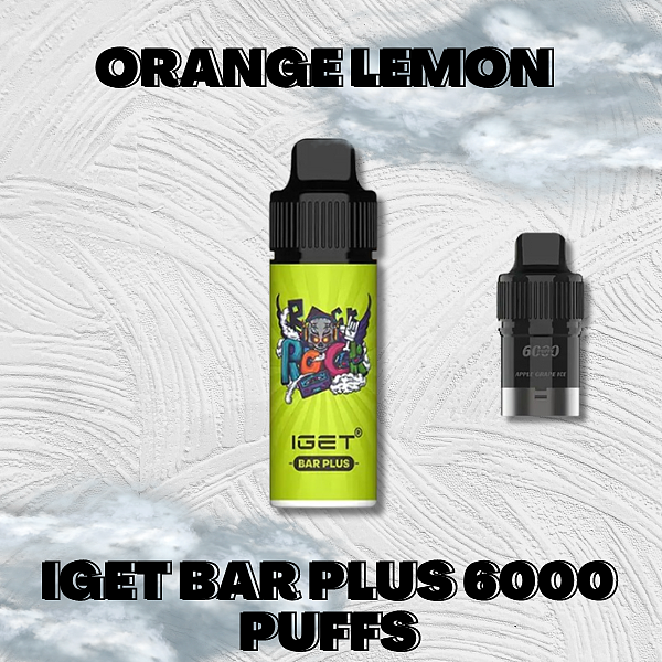 IGET Bar Plus Kit 6000 Puffs Orange Lemon