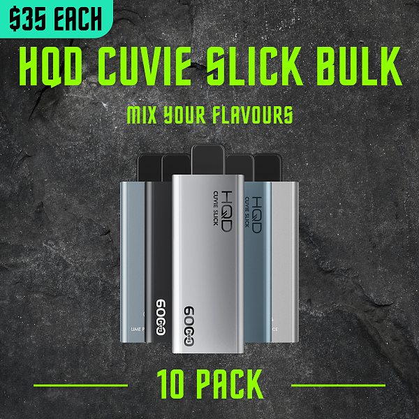 HQD Cuvie Slick Bulk 10 Pack Bundle